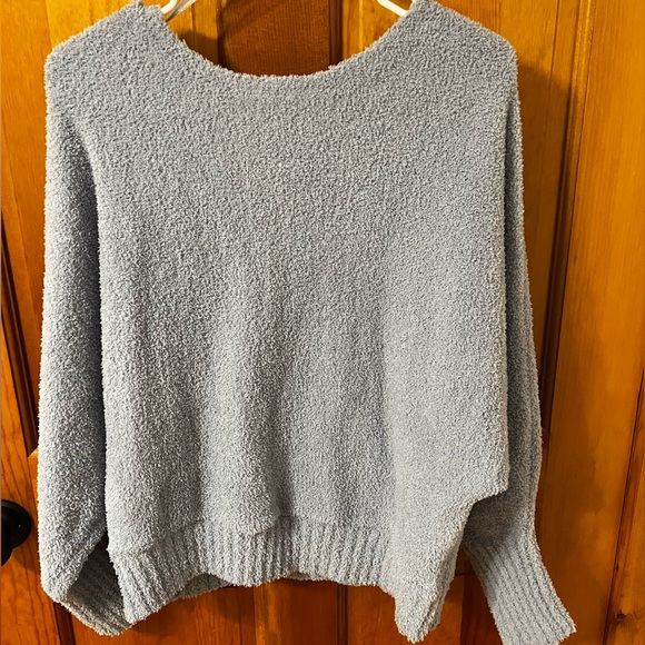 Tops | Light Blue Fuzzy Top | Poshmark